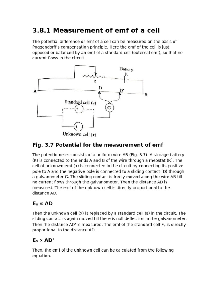 Measurement of Emf | PDF | Ph | Physical Phenomena