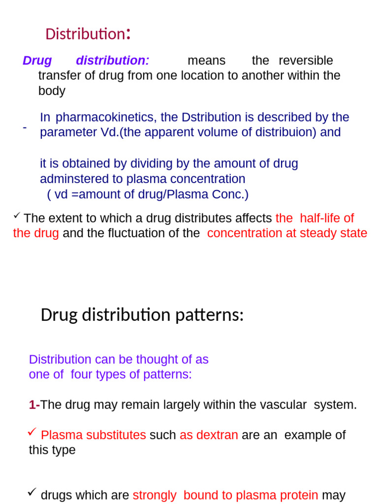 Understanding Drug Distribution Patterns | PDF | Capillary ...
