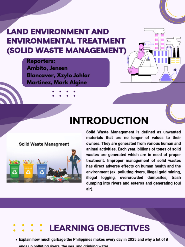 Land Environment and Environmental Treatment Solid Waste Management ...
