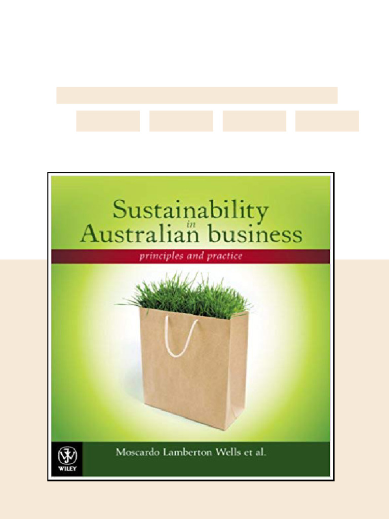 (eBook PDF) Sustainability in Australian Business: Principles and Practice online version | PDF ...