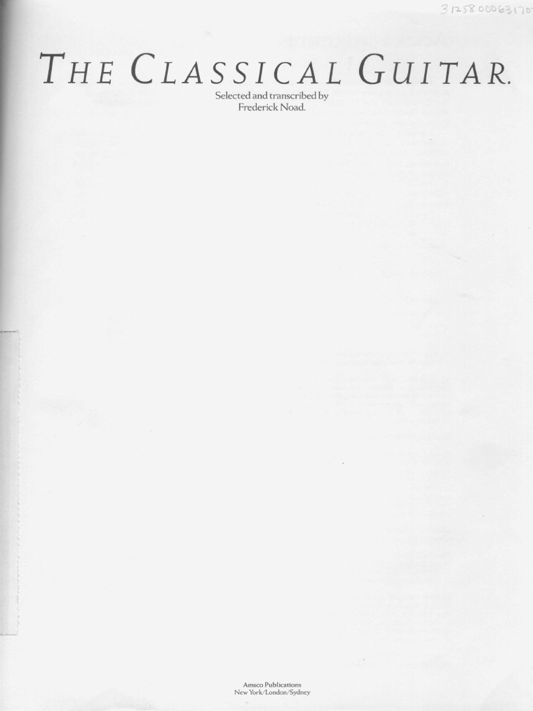 Frederick Noad_The Classical Guitar Part 1_bg Music | PDF