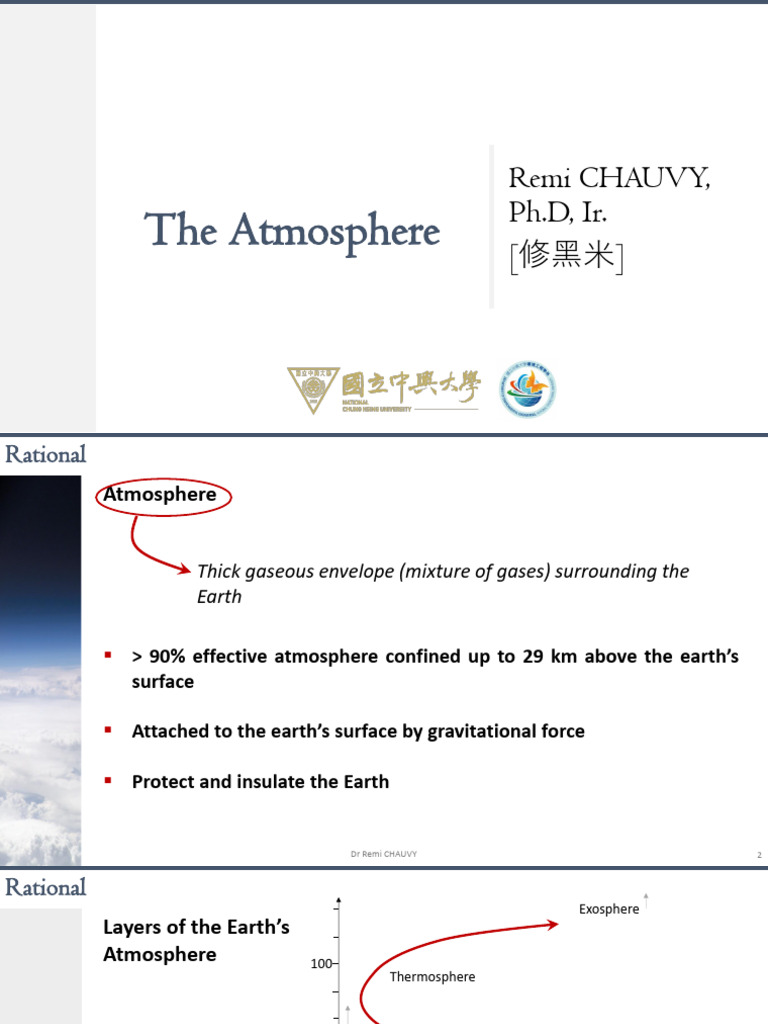 1.the Atmosphere - Student Version | PDF | Atmosphere Of Earth ...