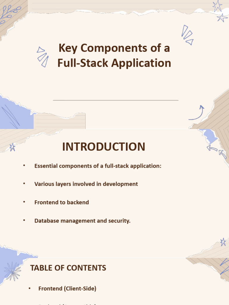 Componenets of Full Stack | PDF