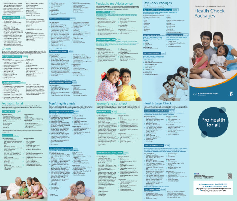 Health Checkup Packages | PDF