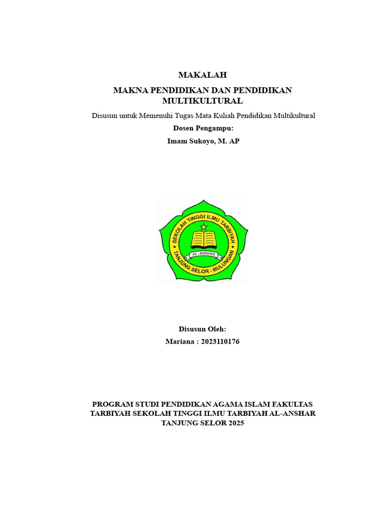 Mak Multikultural Kel 2 | PDF