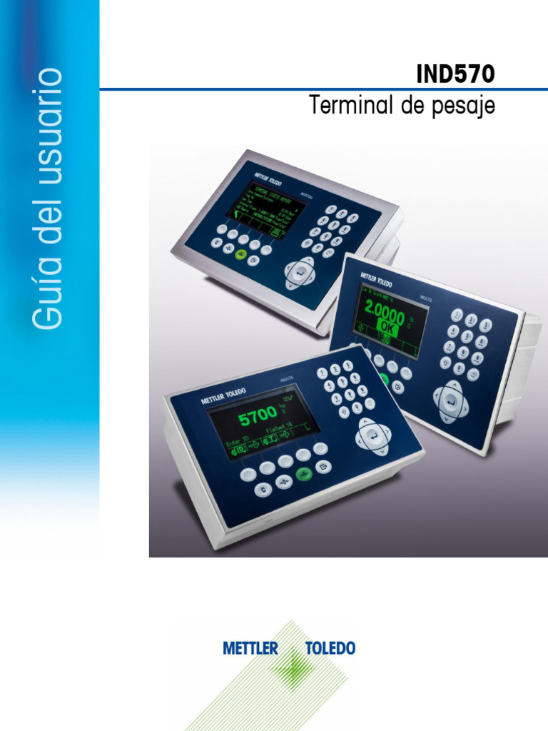 30205309_R07_MAN_IND570_UG_ES_copia | PDF | Calibración | Terminal de ...