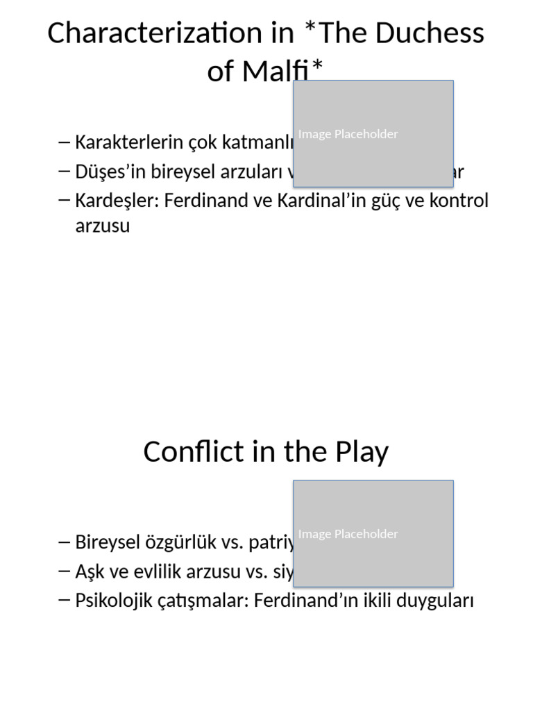 Duchess of Malfi Presentation | PDF