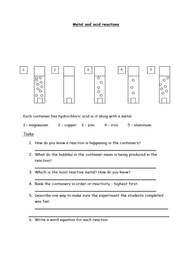 Science Reinforcement Worksheet 1 | PDF