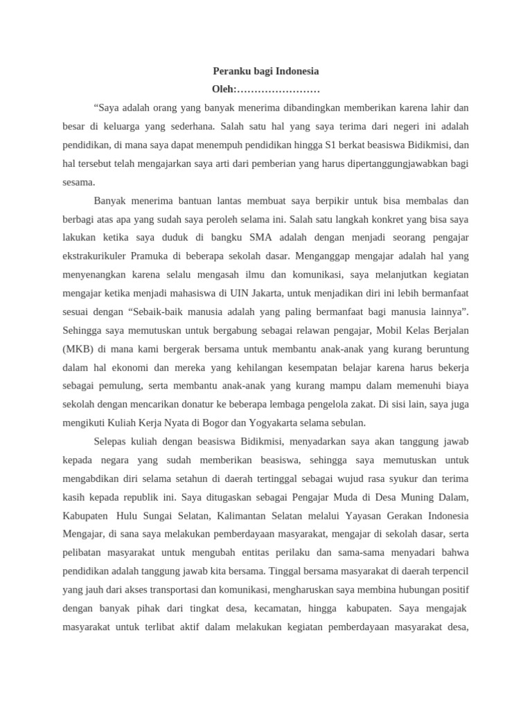 Contoh Essay | PDF