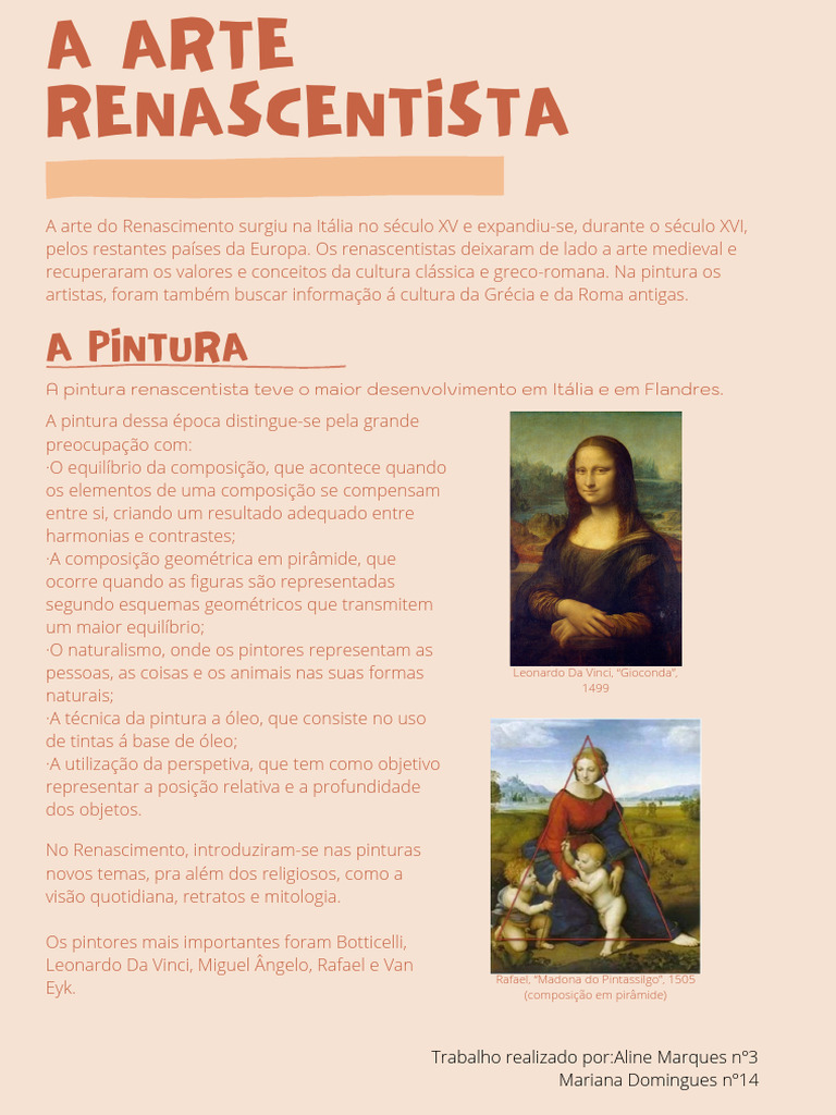 A Arte Renascentista Cartaz | PDF