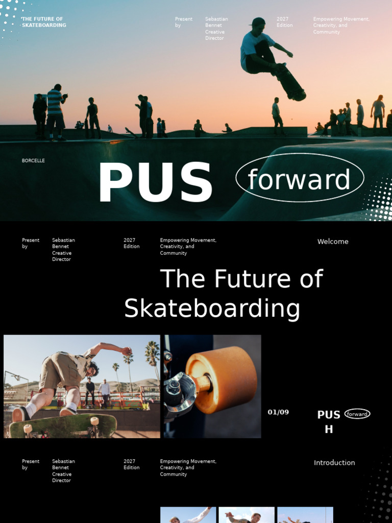 Black Bold Dynamic Skateboarding Presentation | PDF