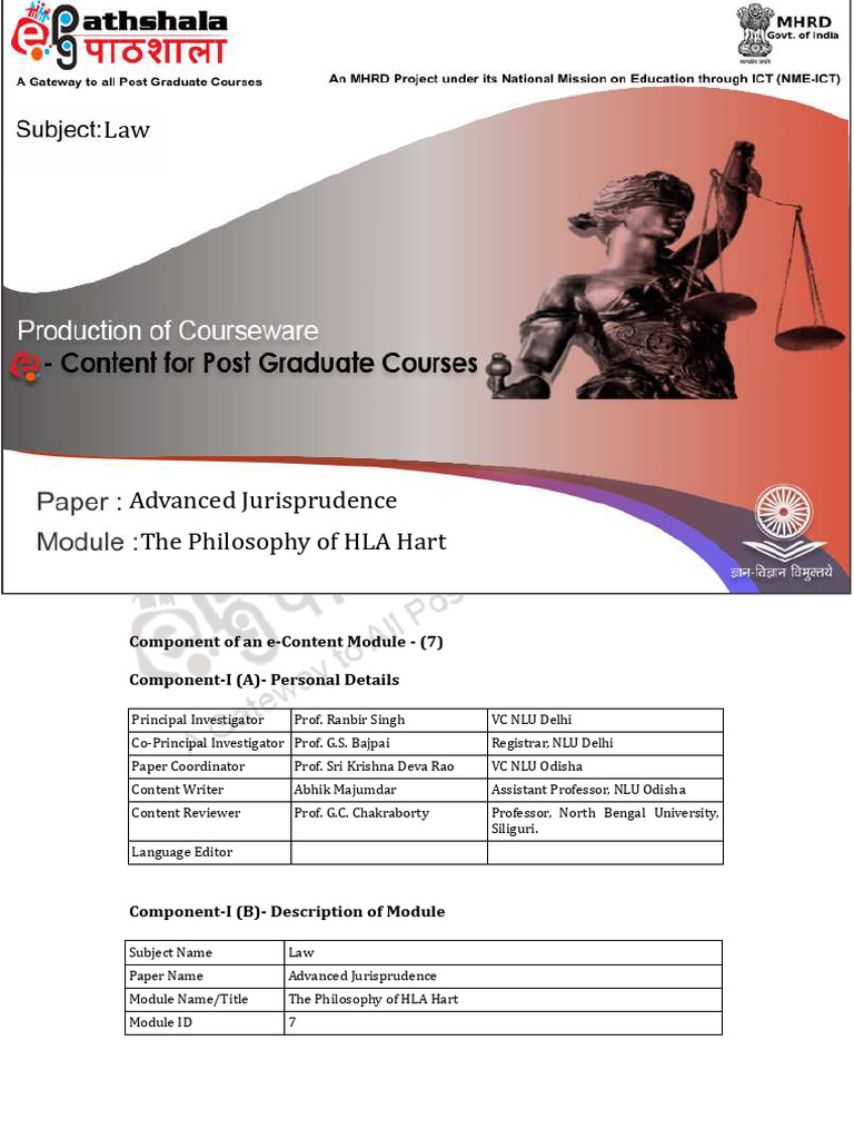 Hla Hart | PDF | Social Science | Philosophy