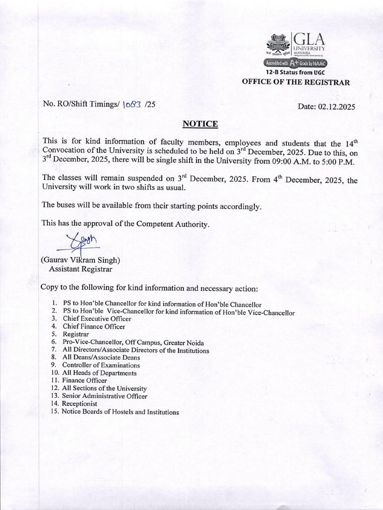 Notice 0001 | PDF