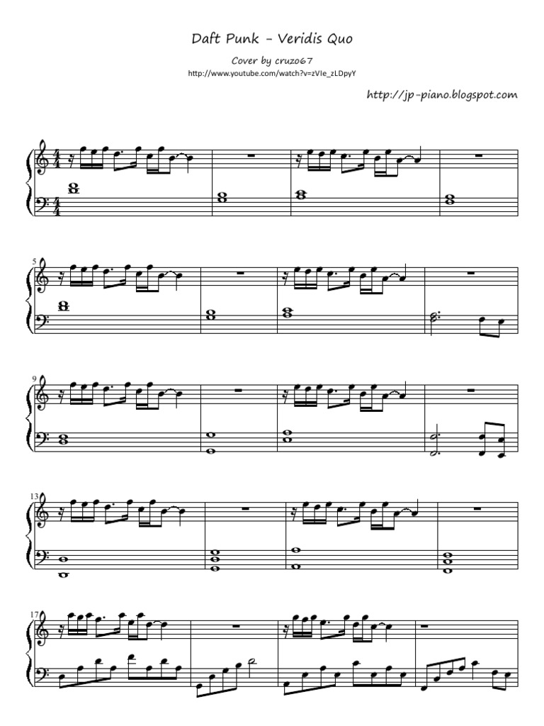 Daft Punk - Veridis Quo | PDF | Divertissement (Général)