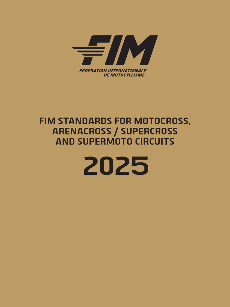 2025 Motocross Supermoto Circuit Rules | PDF | Motorcycle | Doping In Sport