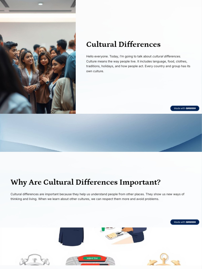Cultural Differences | PDF