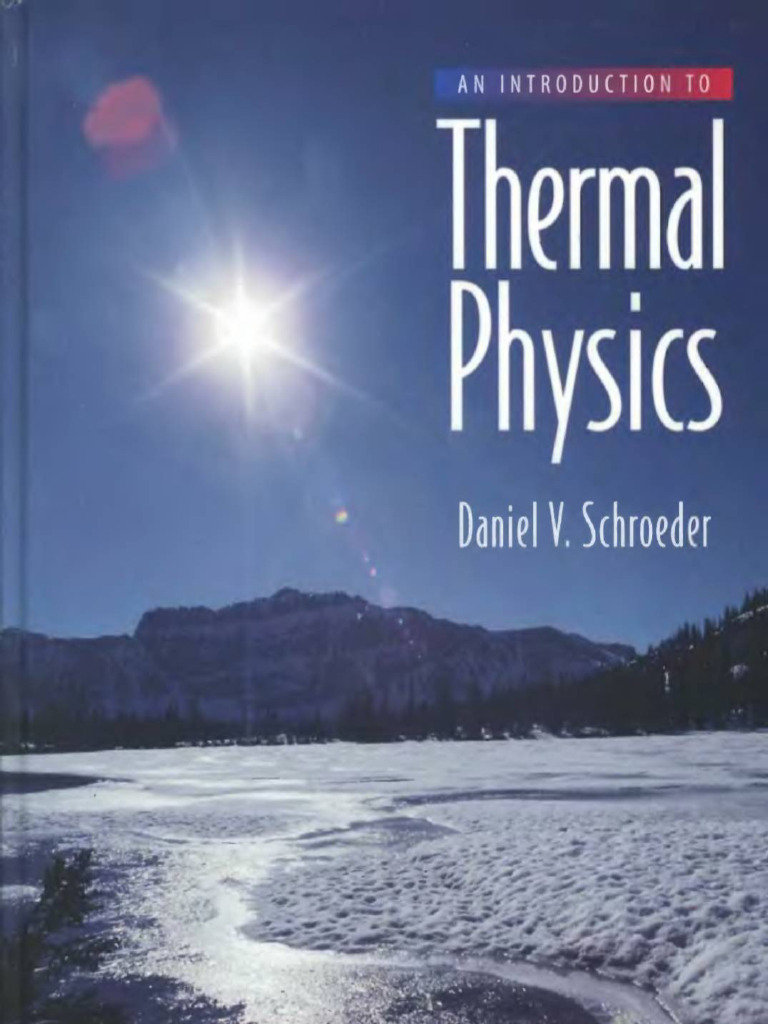 Introduction To Thermal Physics, Schroeder | PDF