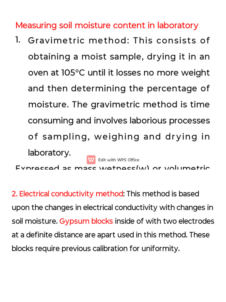 Soil Water Measurement | PDF | Soil | Physical Sciences