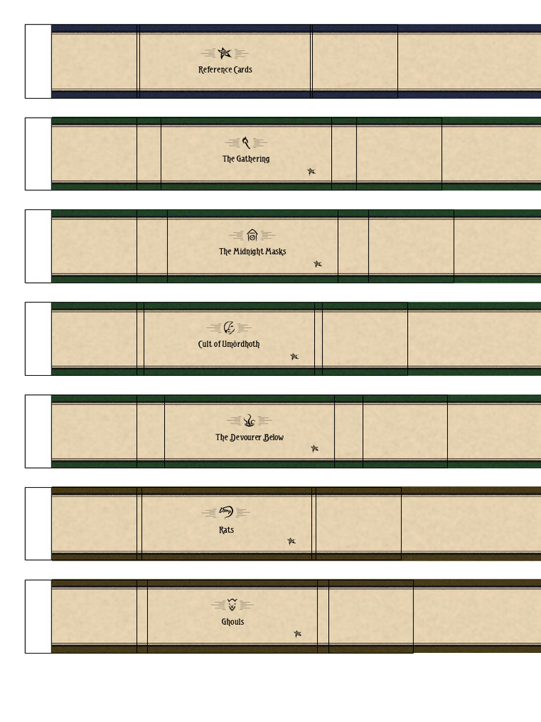 Card Bands - Core Set | PDF