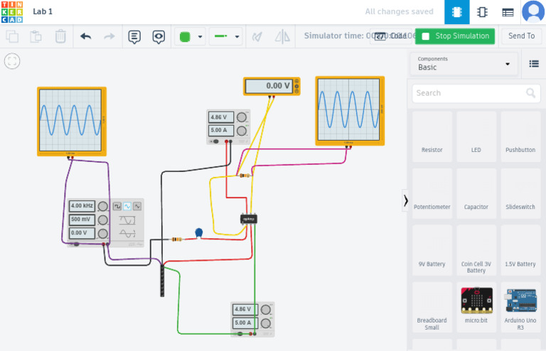 Tinkercad Electronics Lab Overview | PDF | Electric Power | Electrical ...