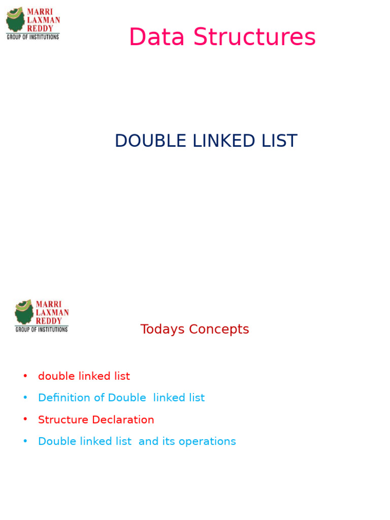 LEC8-DOUBLE LINKED LIST | PDF | Pointer (Computer Programming ...