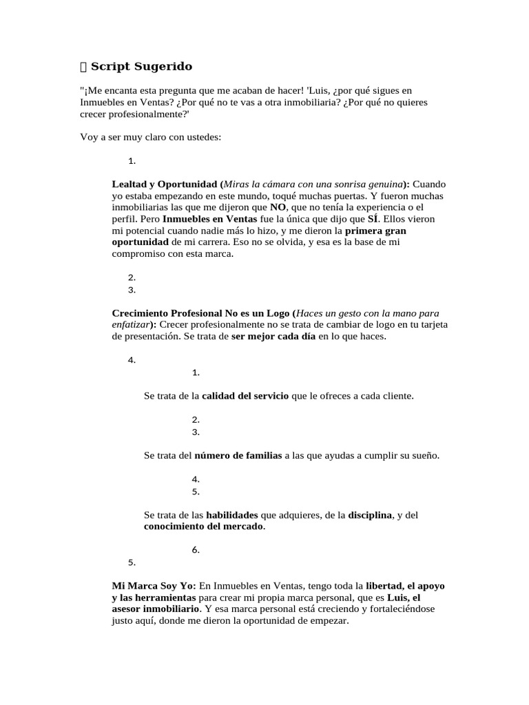 ? Script Sugerido | PDF