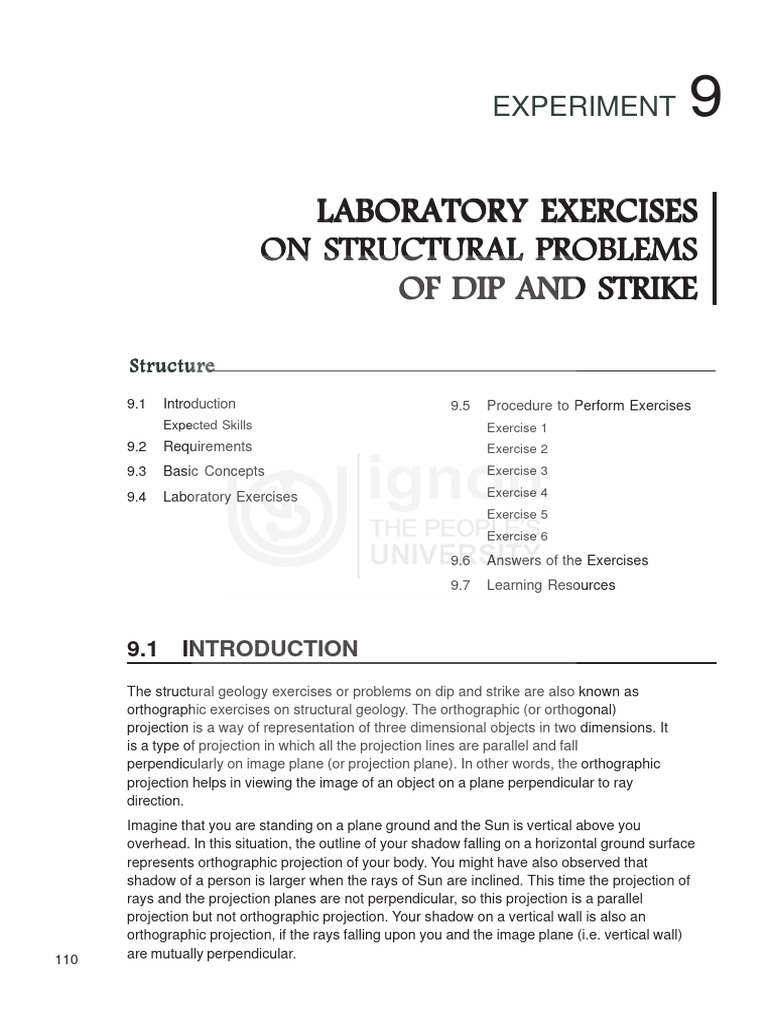 Structural Geology Lab Exercises Guide | PDF | Contour Line | Topography