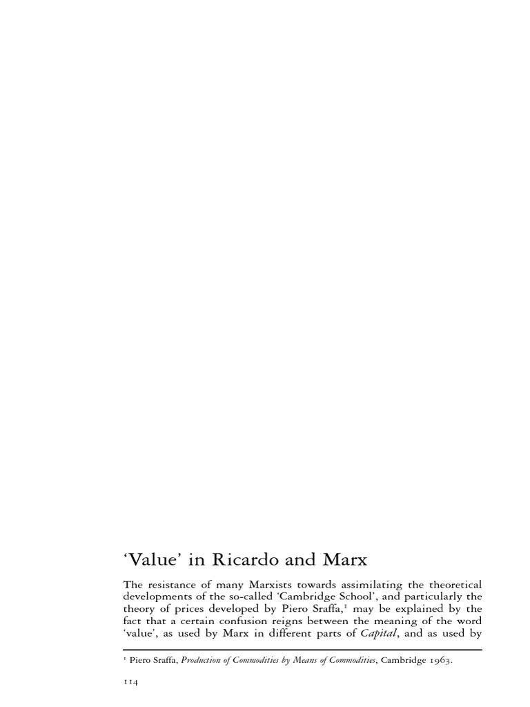 Value - in Ricardo and Marx - Oscar Braun - Anna's Archive | PDF ...