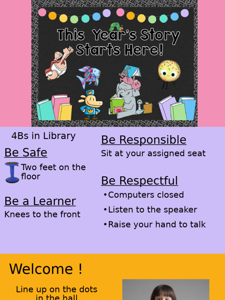 Library Start of The Year PowerPoint Week 1+2 Orientation | PDF