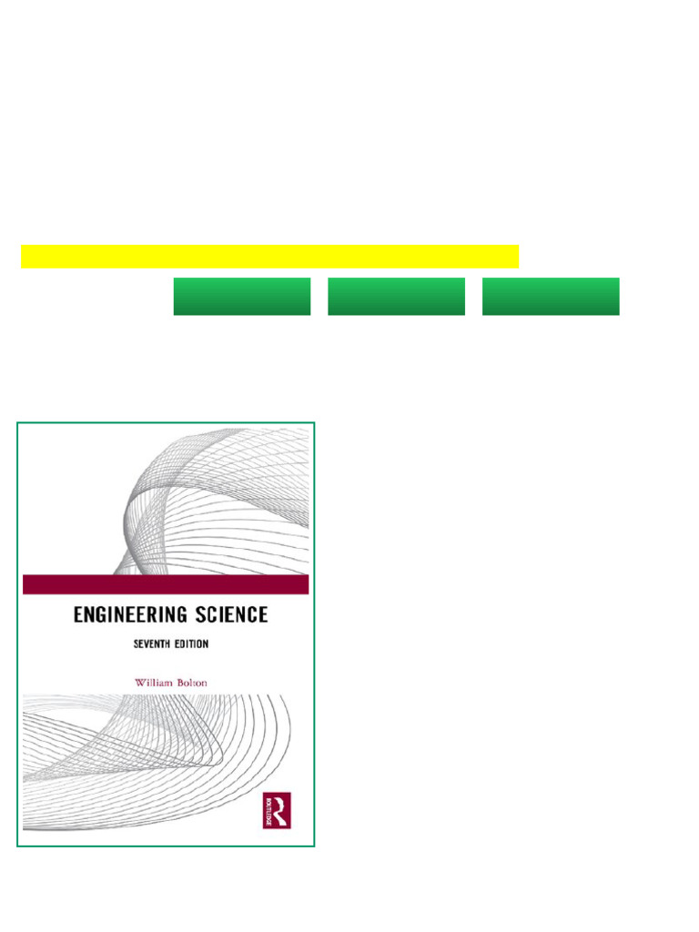 (Ebook) Engineering science by William Bolton ISBN 9781000205947 ...