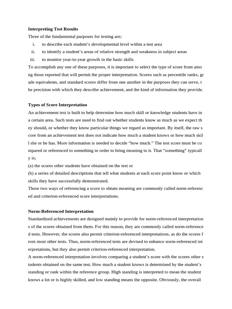 11. Interpreting Test Results (2) | PDF | Statistics | Descriptive ...