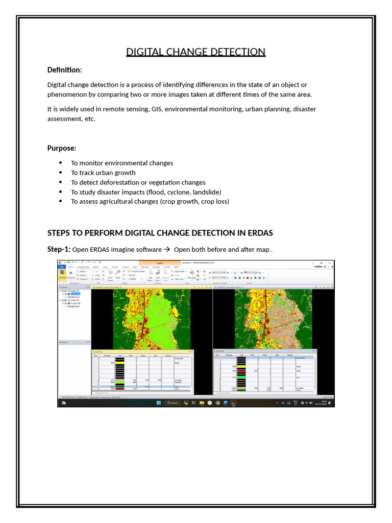 Digital Change Detection | PDF