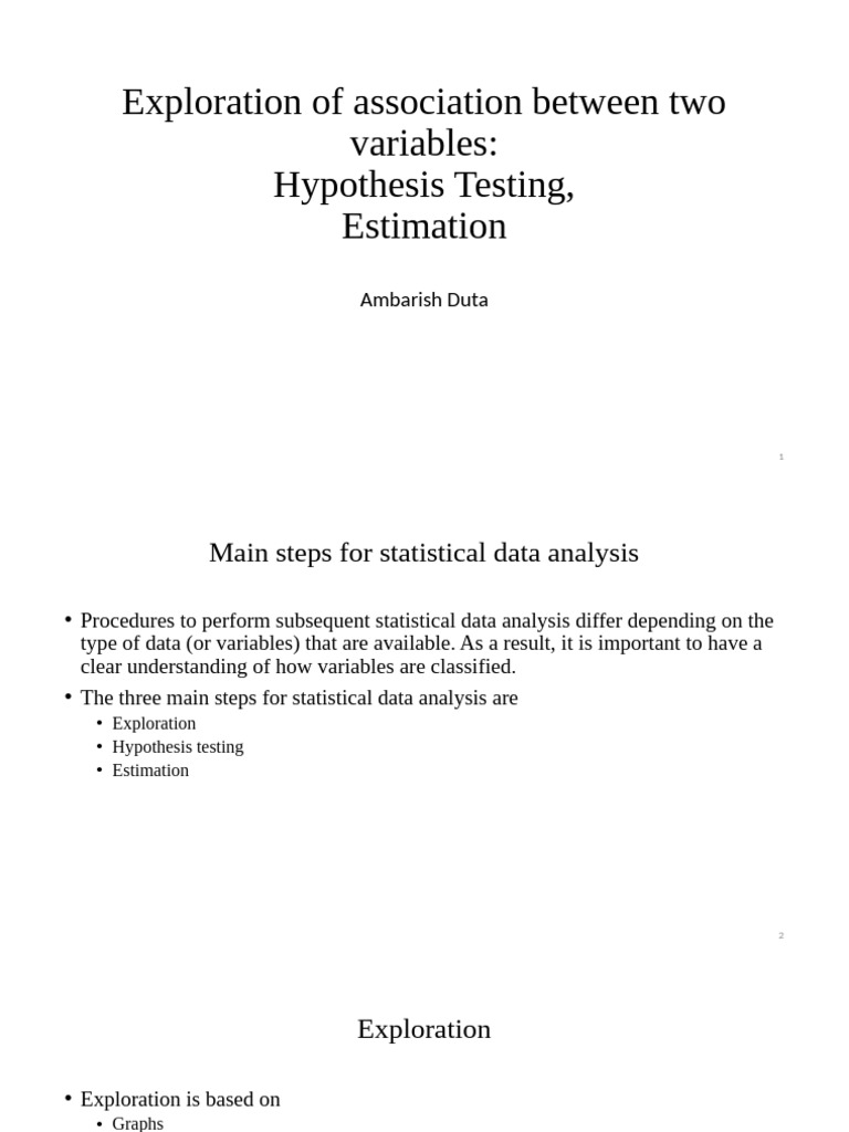9 - Hypothesis Testing vs Estimation (1) 11 | PDF | Statistics ...