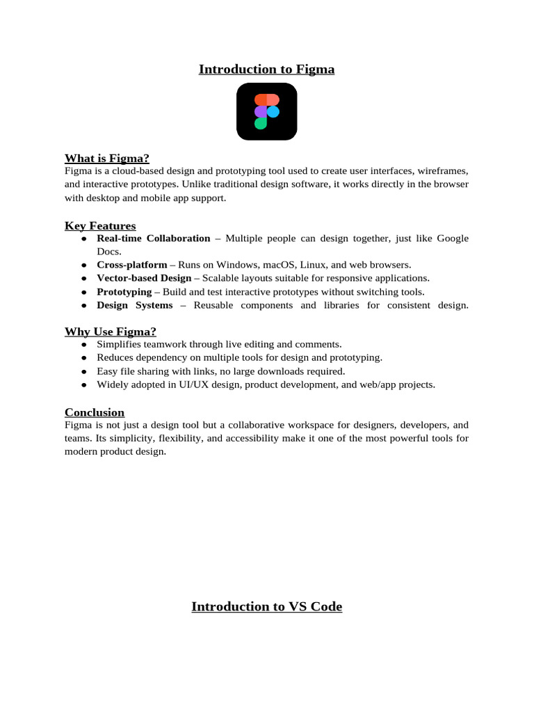 Introduction to Figma, Vs Code, Node JS | PDF | Software Development | Application Software