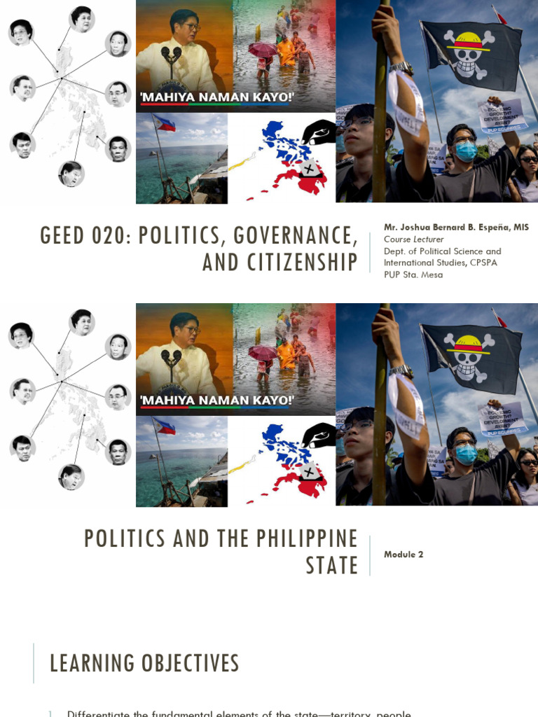 M2 - Politics and The Philippine State | PDF | State (Polity ...