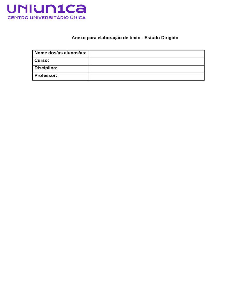 Modelo de Estudo Dirigido | PDF