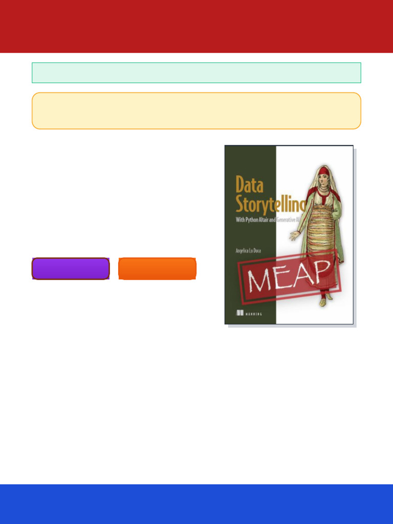 Data Storytelling with Python Altair and Generative AI (MEAP V01) Angelica Lo Duca ebook ...