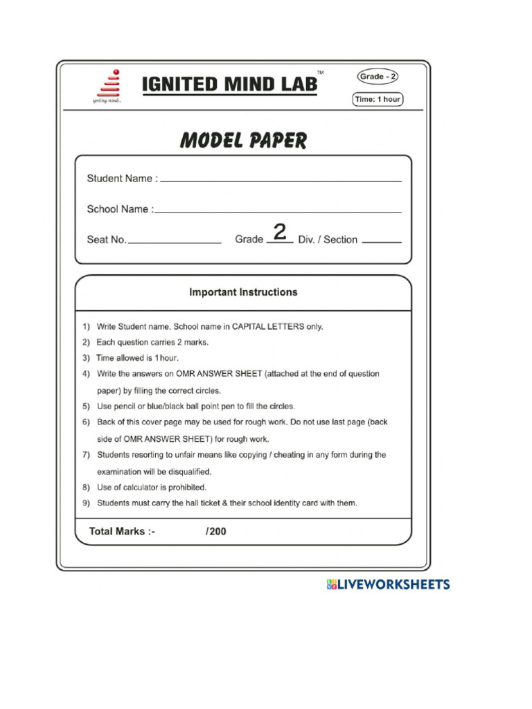 Mental Math Grade 2 | PDF