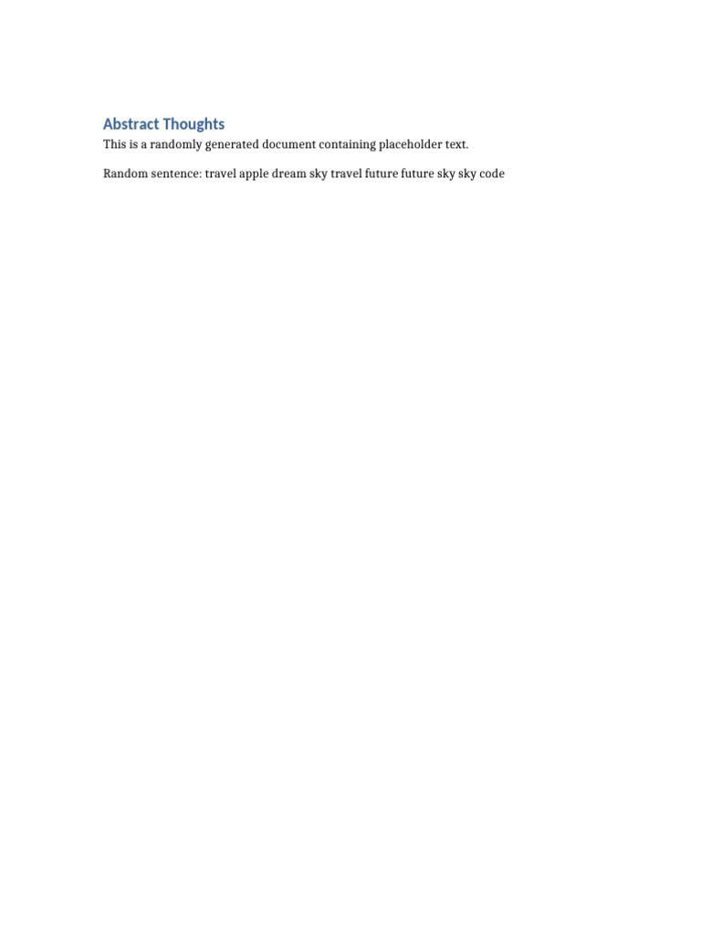 Random Doc 3 | PDF