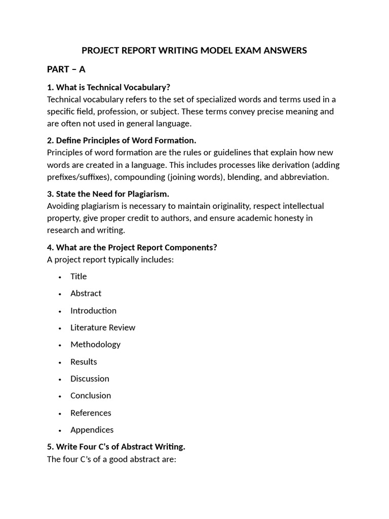 Project Report Writing Guide | PDF | Artificial Intelligence ...