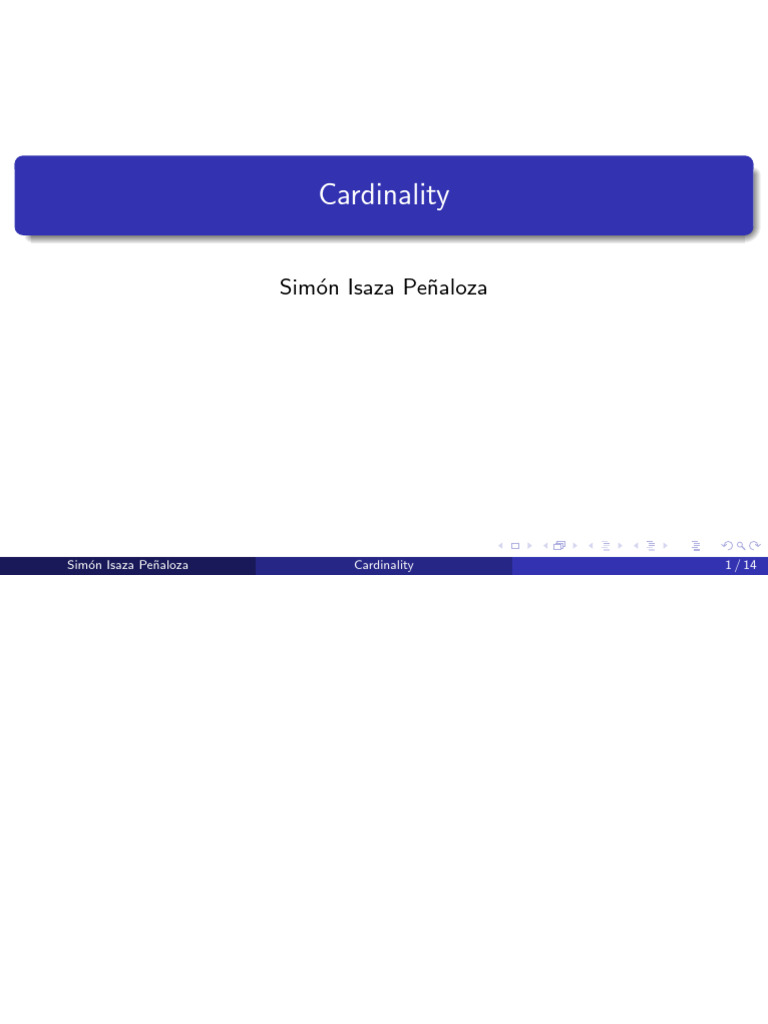 Understanding Set Cardinality Concepts | PDF | Arithmetic ...