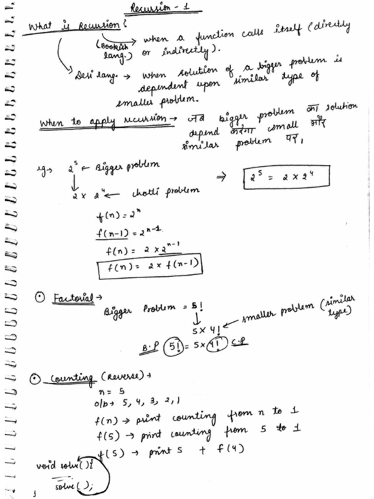 Recursion | PDF