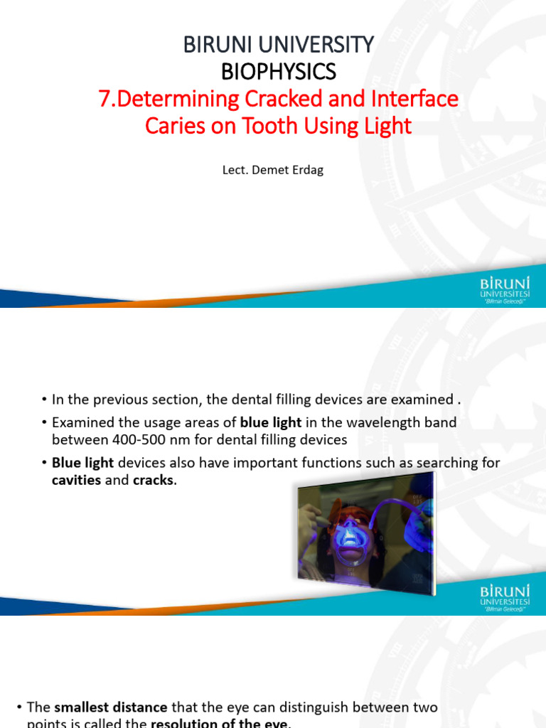 Determining Cracked and Interface Caries On Tooth Using Light | PDF