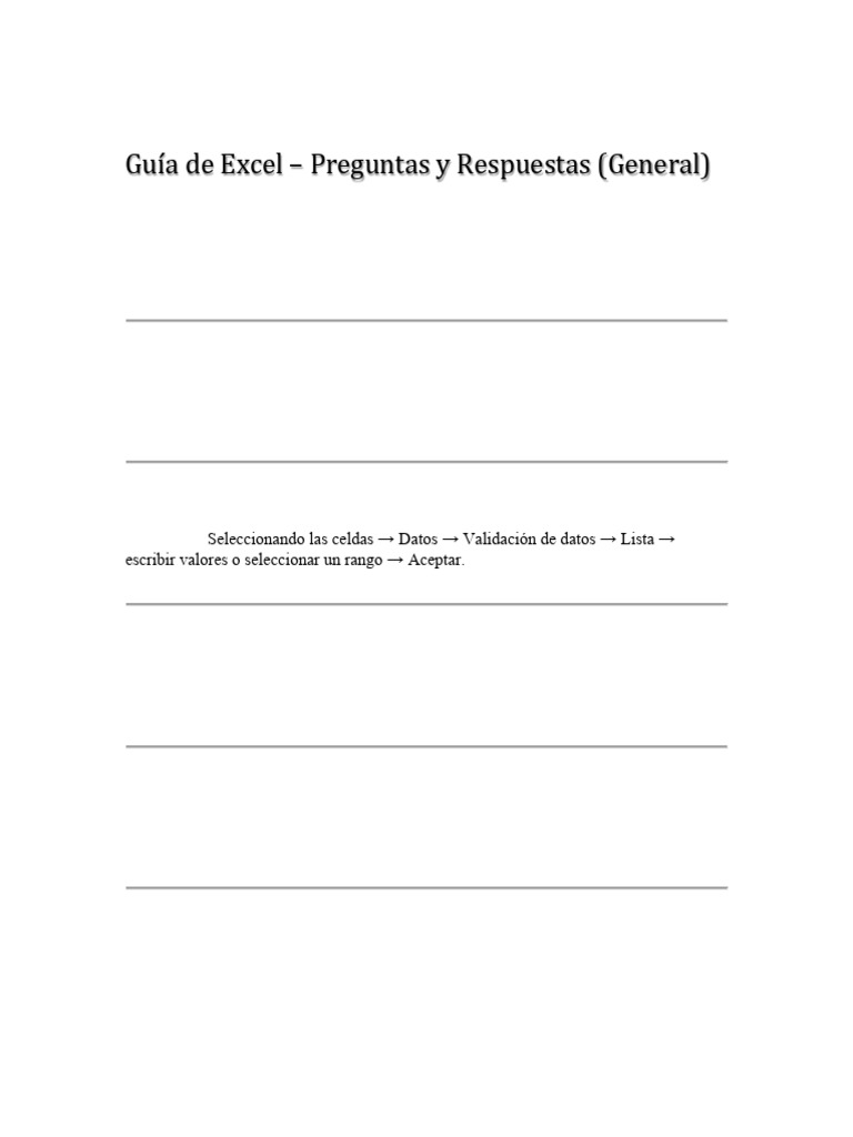 Guia Excel II | PDF