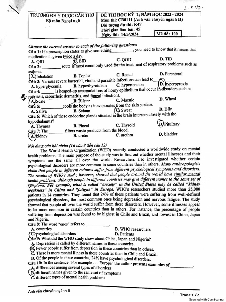 ĐỀ AVCN2 K49 | PDF