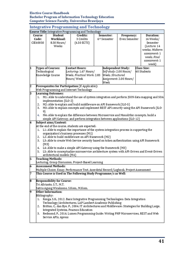 CIE60050-Integrative Programming and Technology | PDF | Computer ...