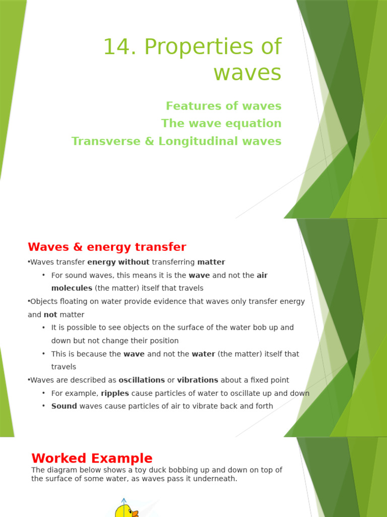 Properties and Types of Waves Explained | PDF | Waves | Wavelength