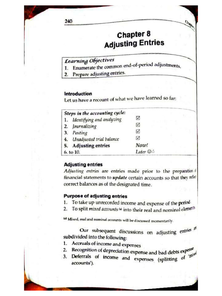 CHAPTER 8 Adjusting Entry | PDF