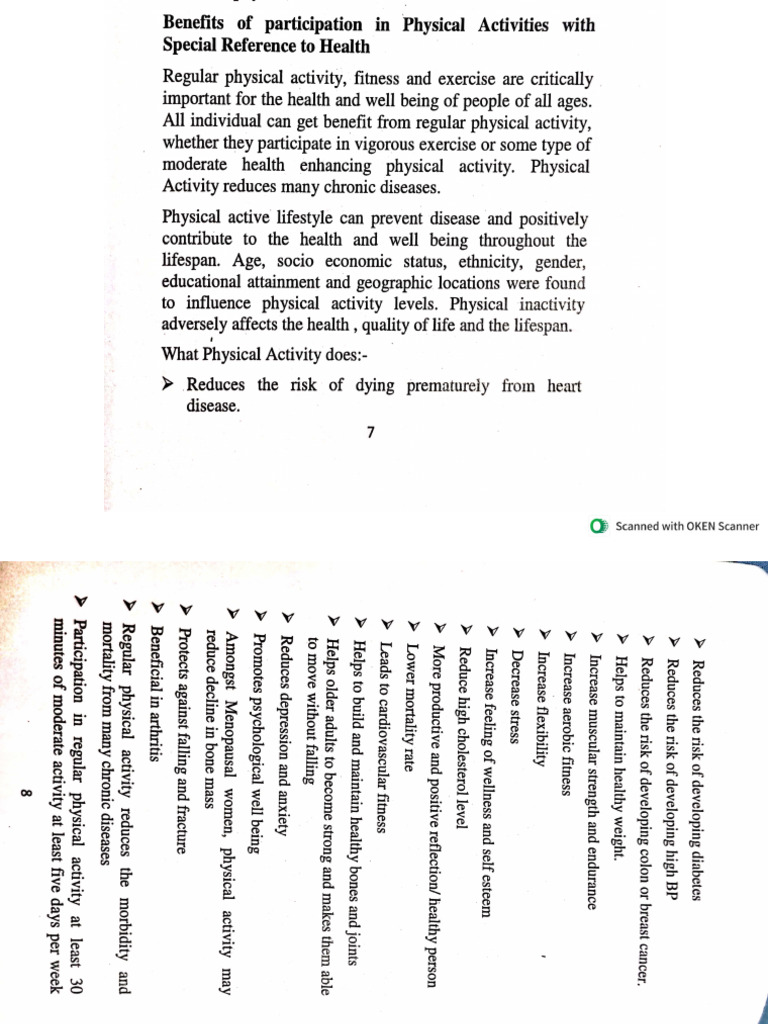 Physical Education Notes | PDF