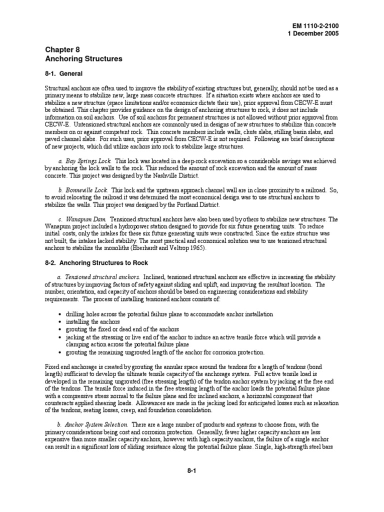 Anchoring Structures | Download Free PDF | Prestressed Concrete ...